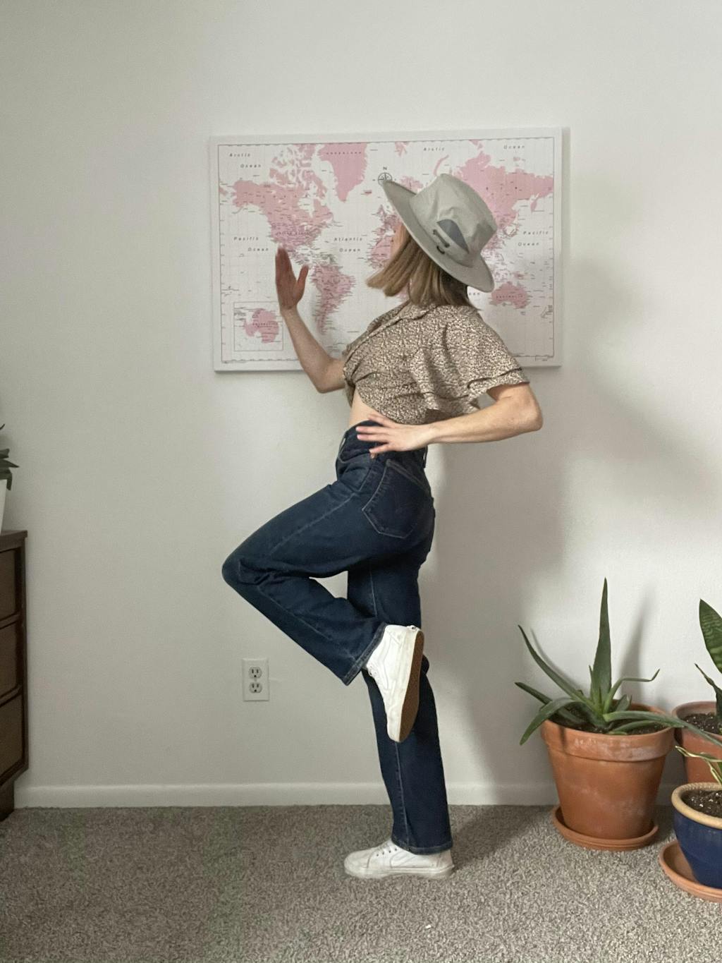 World Travel Map Pin Board with Push Pins: Pink Color Splash — Conquest ...