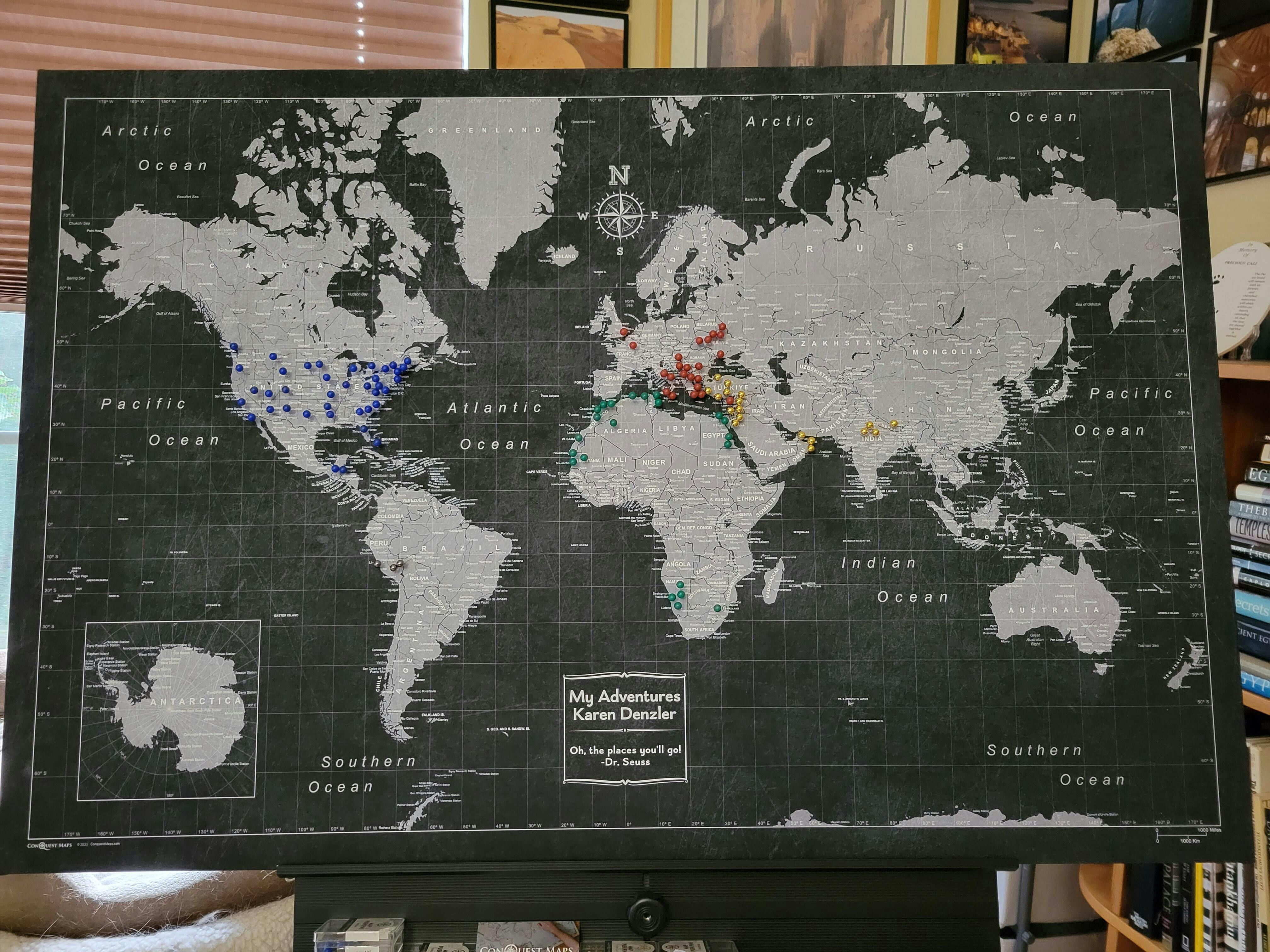 Map Pin Board | Handmade in America | Conquest Maps