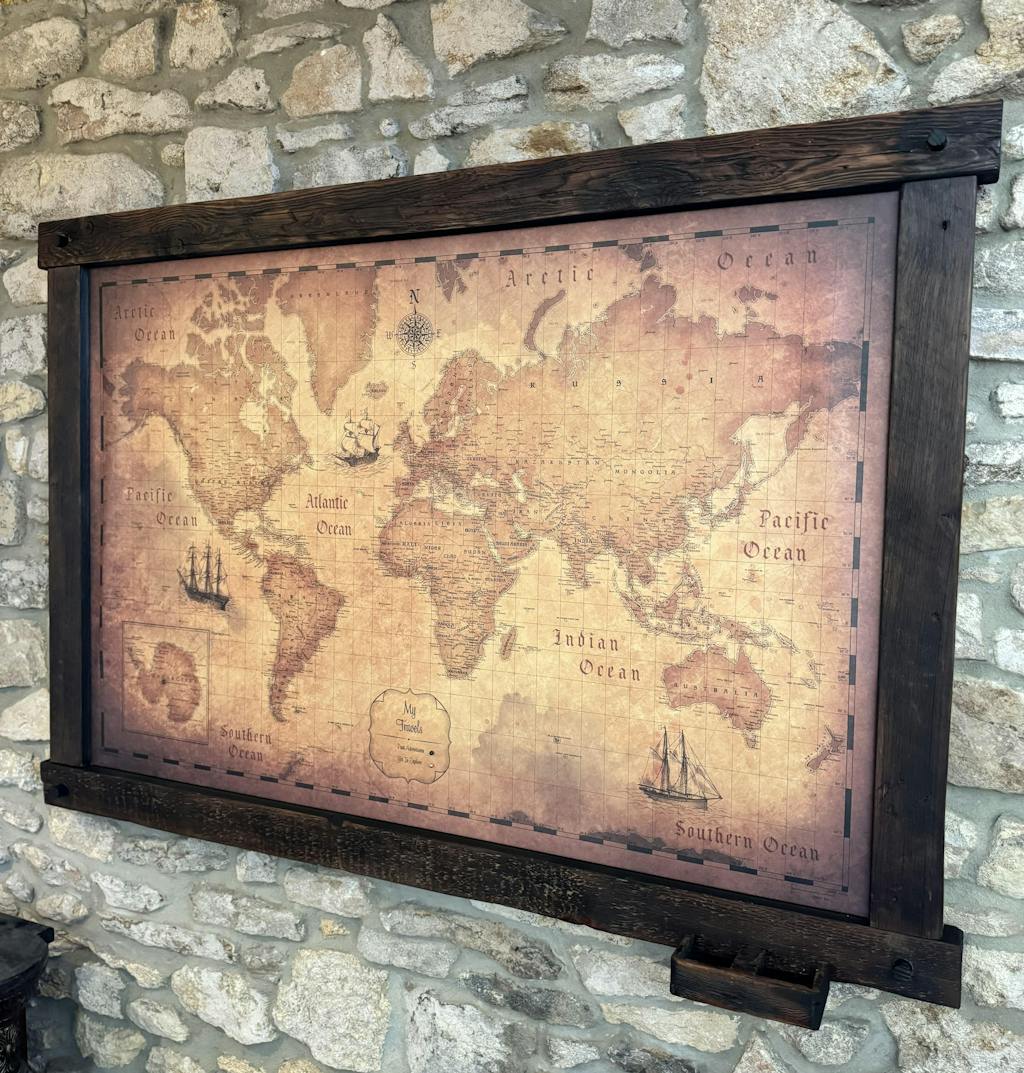Custom World Map | Vision Boards For Travel | Conquest Maps