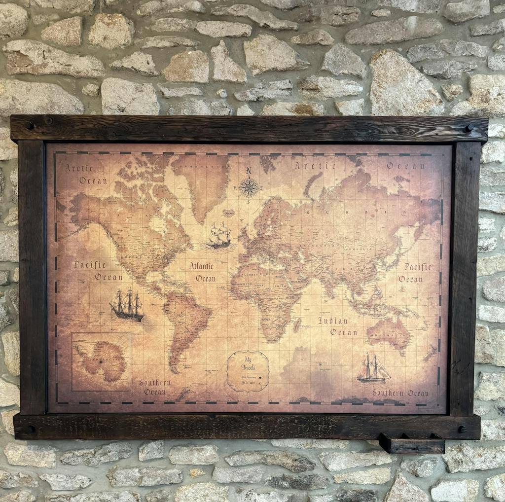 Custom World Map | Vision Boards For Travel | Conquest Maps