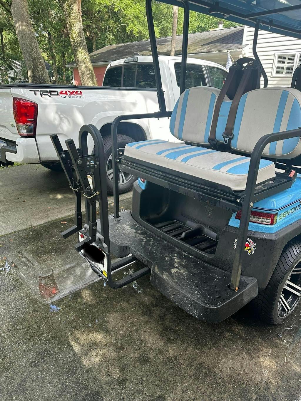 Golf Cart Beach Chair Rack – Converted Carts