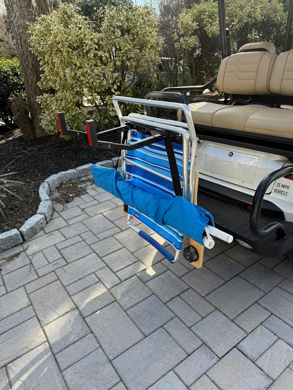 Golf Cart Beach Chair Rack – Converted Carts