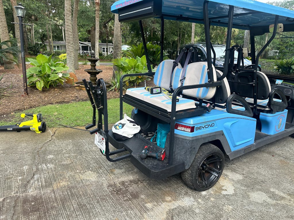 Golf Cart Beach Chair Rack – Converted Carts