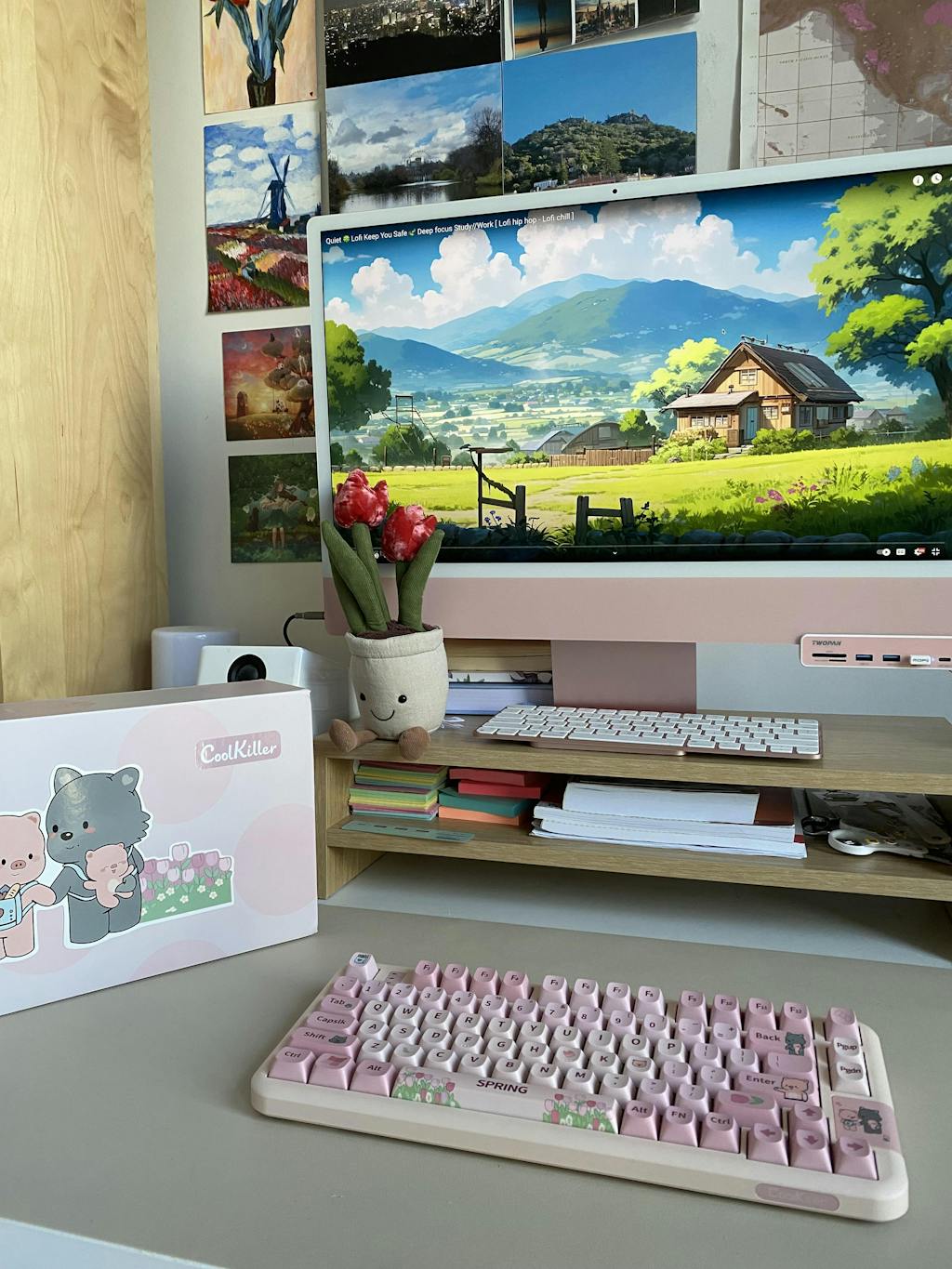 CoolKiller Wireless Gasket Mechanical Keyboard - Spring