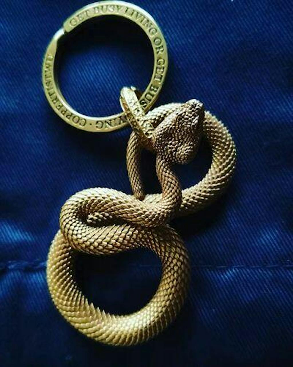 Unique Brass Cool Snake Keychain Mens | Snake Jewelry – COPPERTIST.WU