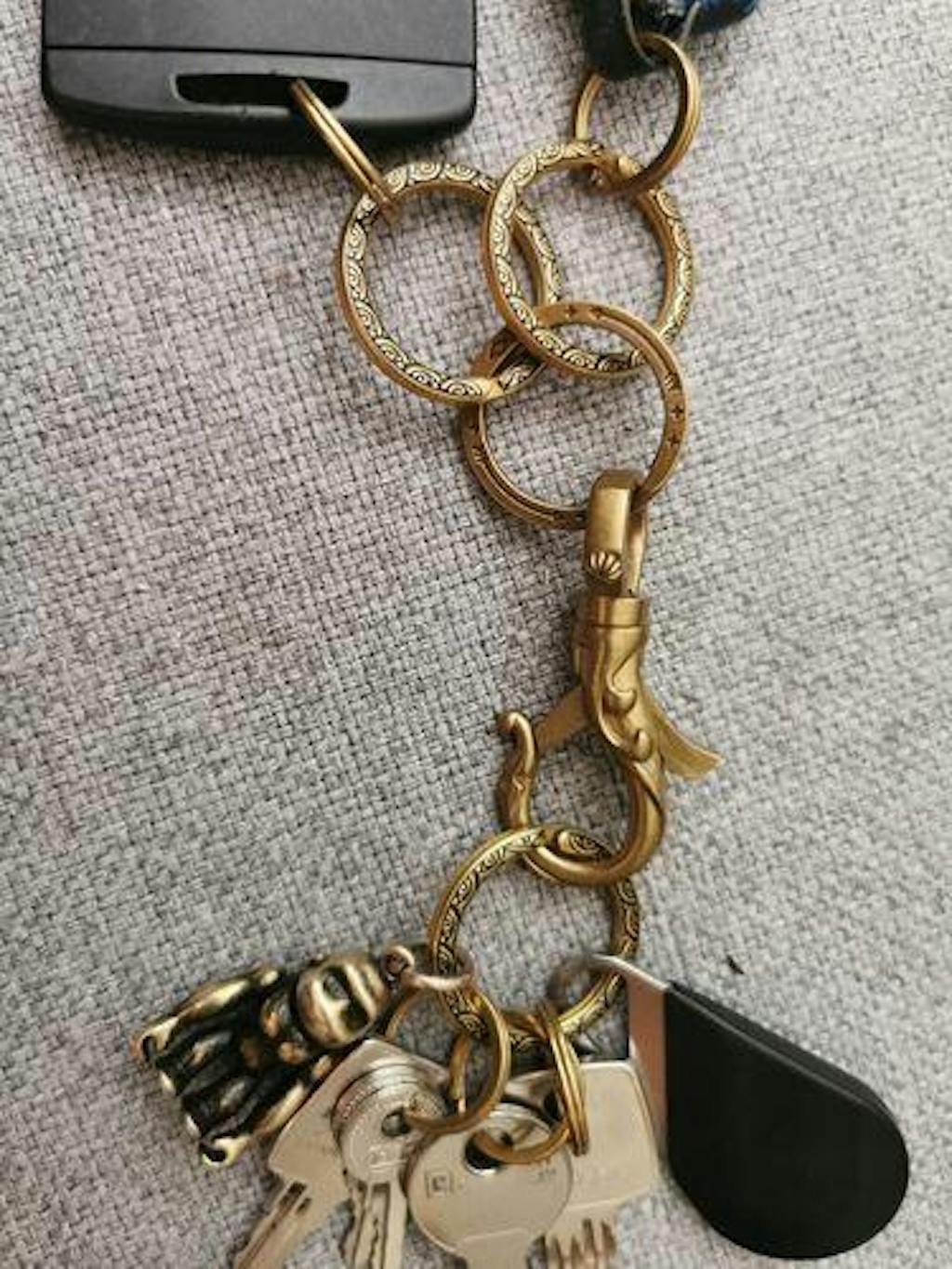 Unique Brass Key Ring 5PCS | Ouroboros Shaped – COPPERTIST.WU