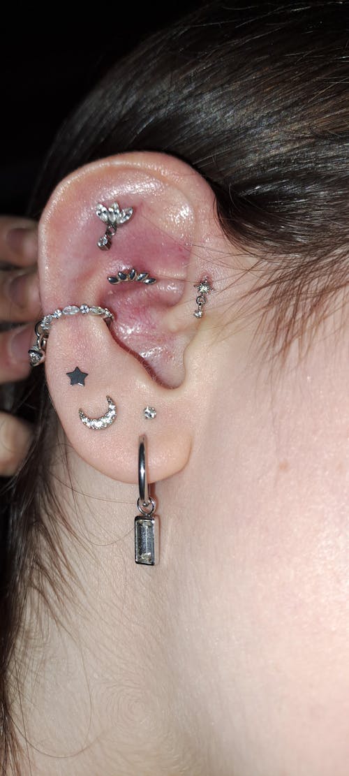 Multiple Size Pave CZ Cartilage Hoop • Basic Clicker & Septum Ring ...