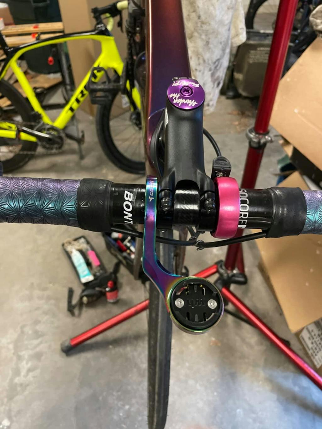 Adjustable Stem Out Front Cycle Computer Bike Mount | Corki Cycles