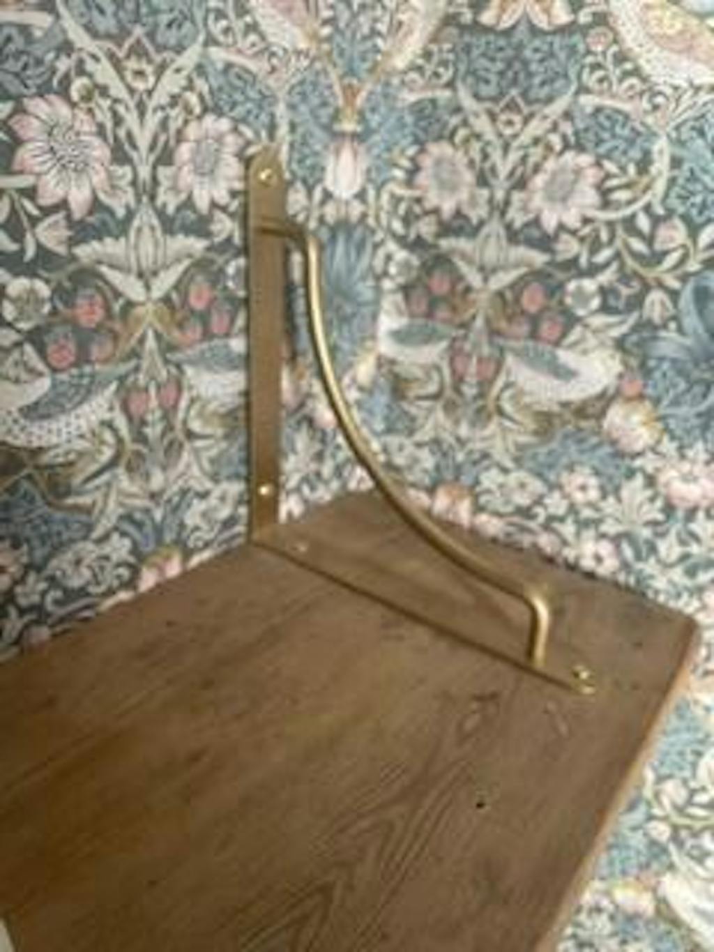 Kilburn Shelf Bracket 150mm Antique Brass | Hardware – Corston