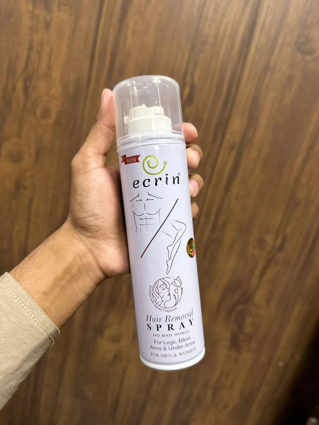 New Ecrin Hair Removal Foaming Spray (for men & women) - 200ml (FREE G ...