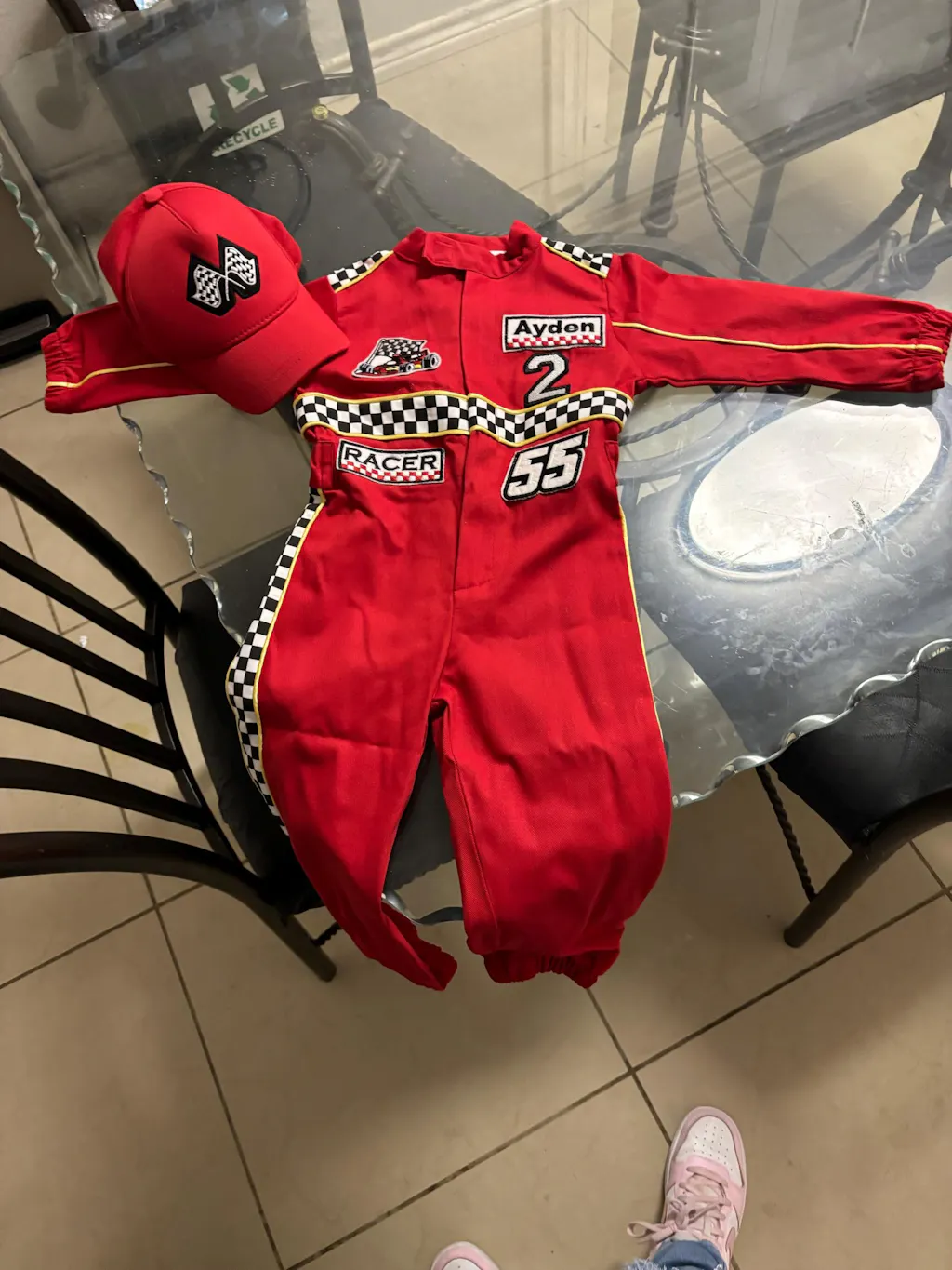 Red & Gold Racer Suit for Toddler | Handmade | Free Shipping – Costumes ...