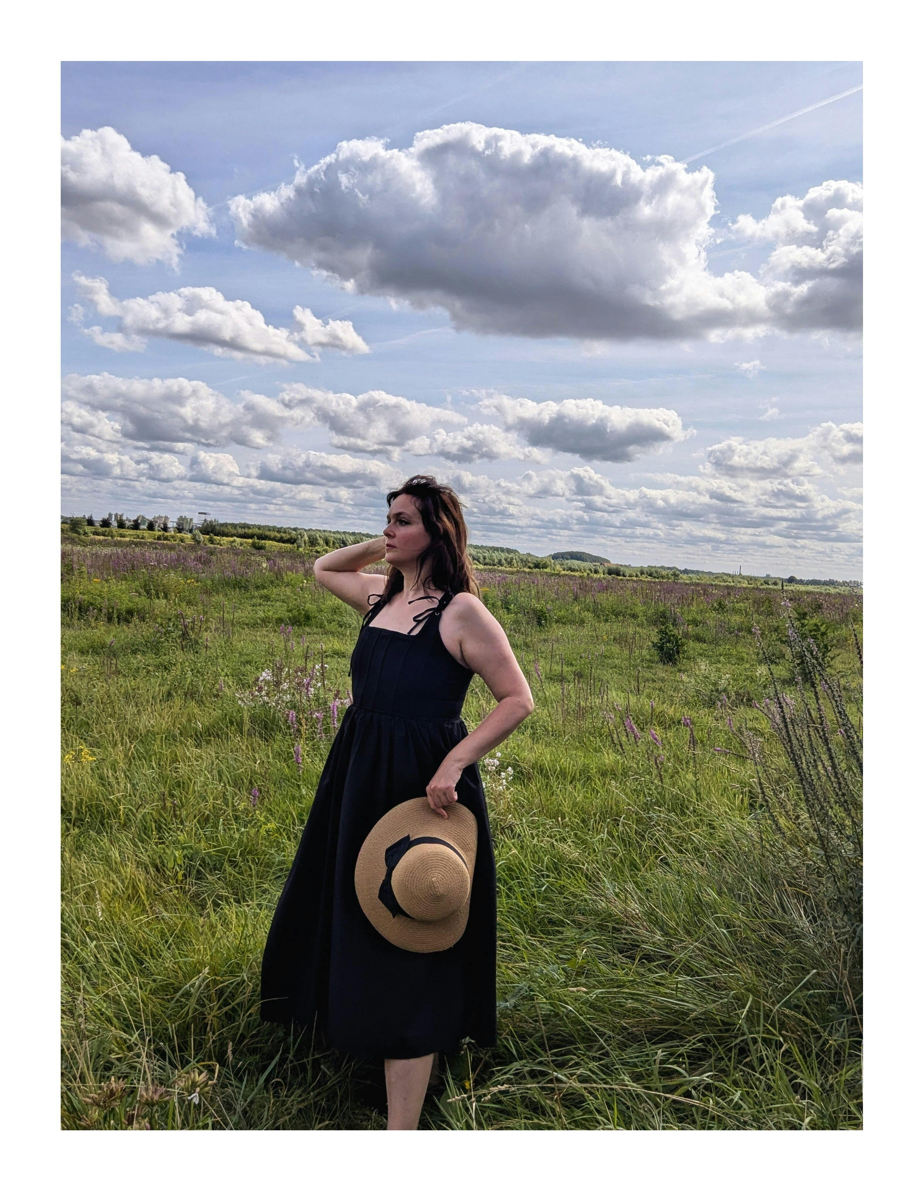 Fawn Midi Dress - Midnight – CottagecoreWear