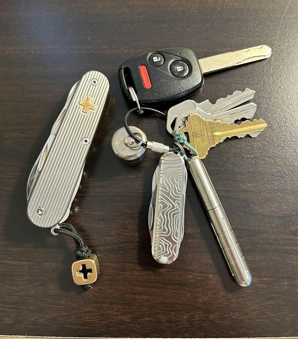 58mm Titanium Scales + Classic Swiss Army Knife Kit | CountyComm