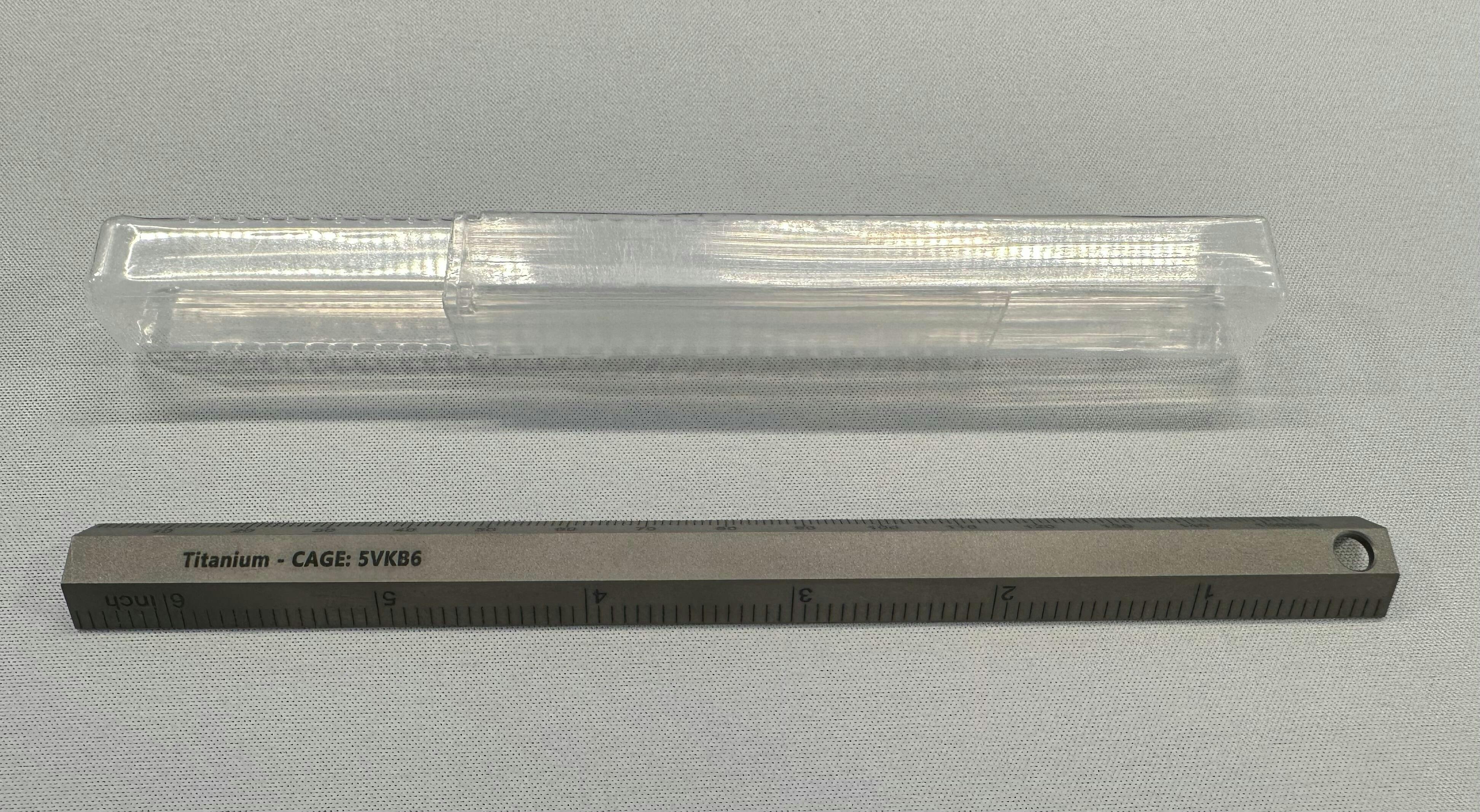 Indestructible Machined Titanium Precision 6" Inch / 15CM Ruler With ...