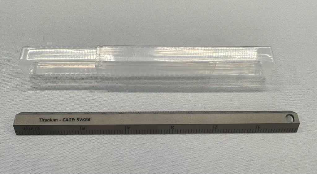 Indestructible Machined Titanium Precision 6" Inch / 15CM Ruler With ...