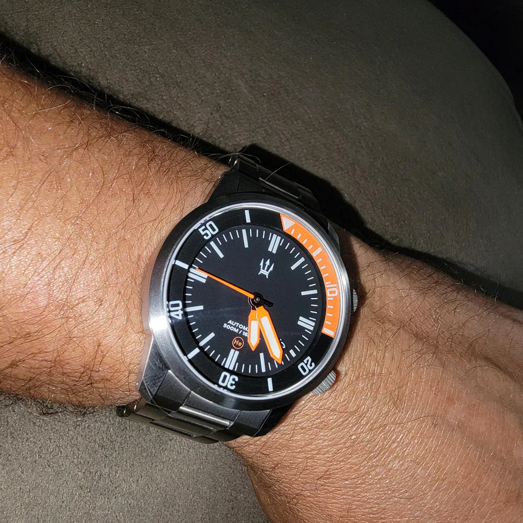 Titanium DC-50 Dual Crown 50ATM Diver Automatic Watch With Date + Brac ...