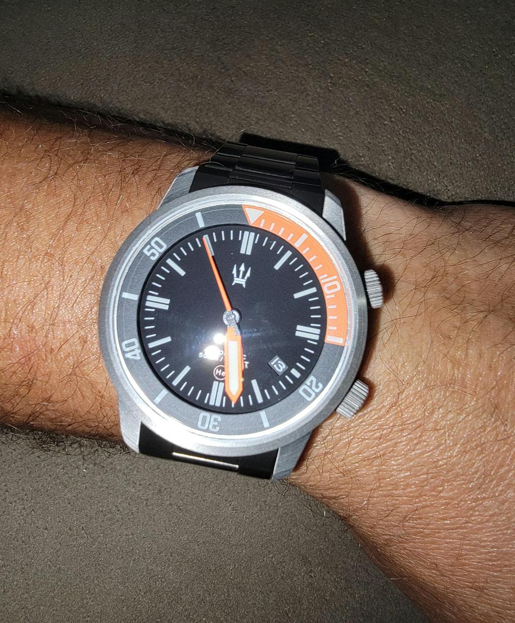 Titanium DC-50 Dual Crown 50ATM Diver Automatic Watch With Date + Brac ...