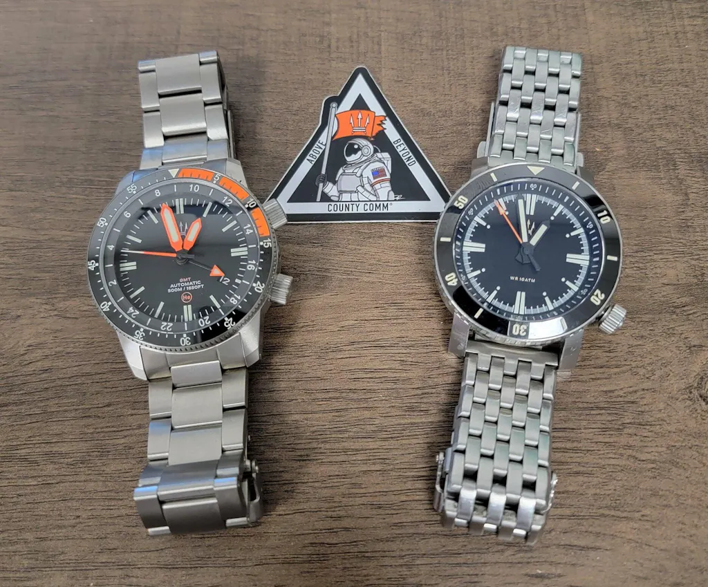 500M Alto Mare 42mm 9075 GMT - Titanium Automatic Watch - By Maratac ...