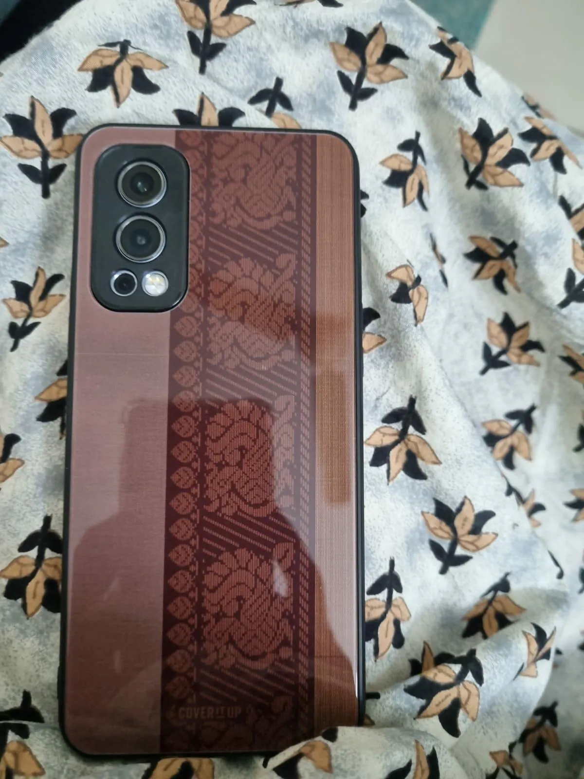 Kanchipuram Green Saree Glass Case