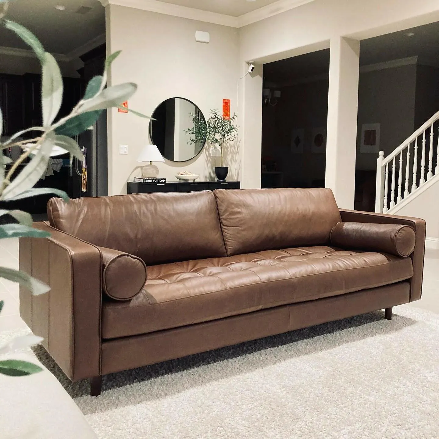 Castle Full Leather Sofa | Timeless Classic | Singapore