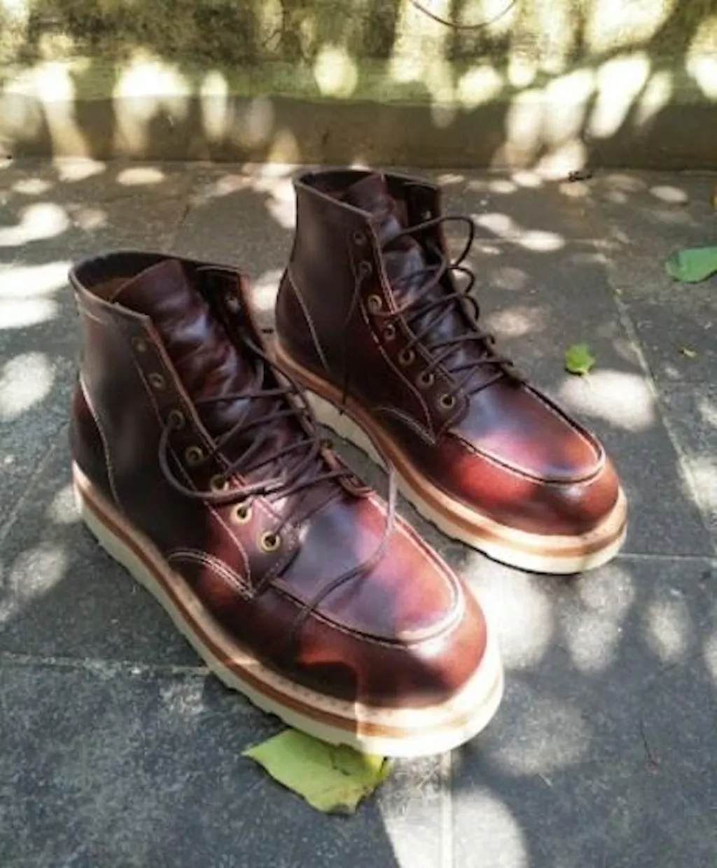 Moc-Toe Leather boots (Mocha Brown) Goodyear Welted – Craft & Glory