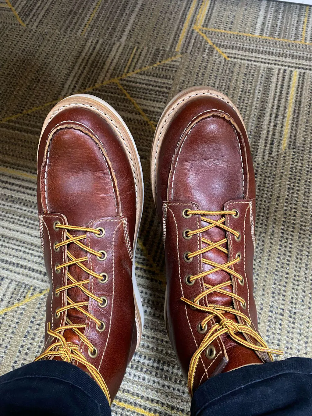Moc-Toe Leather Boots 6" (Saddle Tan) Goodyear Welted – Craft & Glory ...