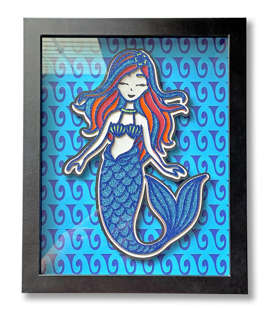 FREE 3D Layered Mermaid SVG | FB105 - Craft House SVG