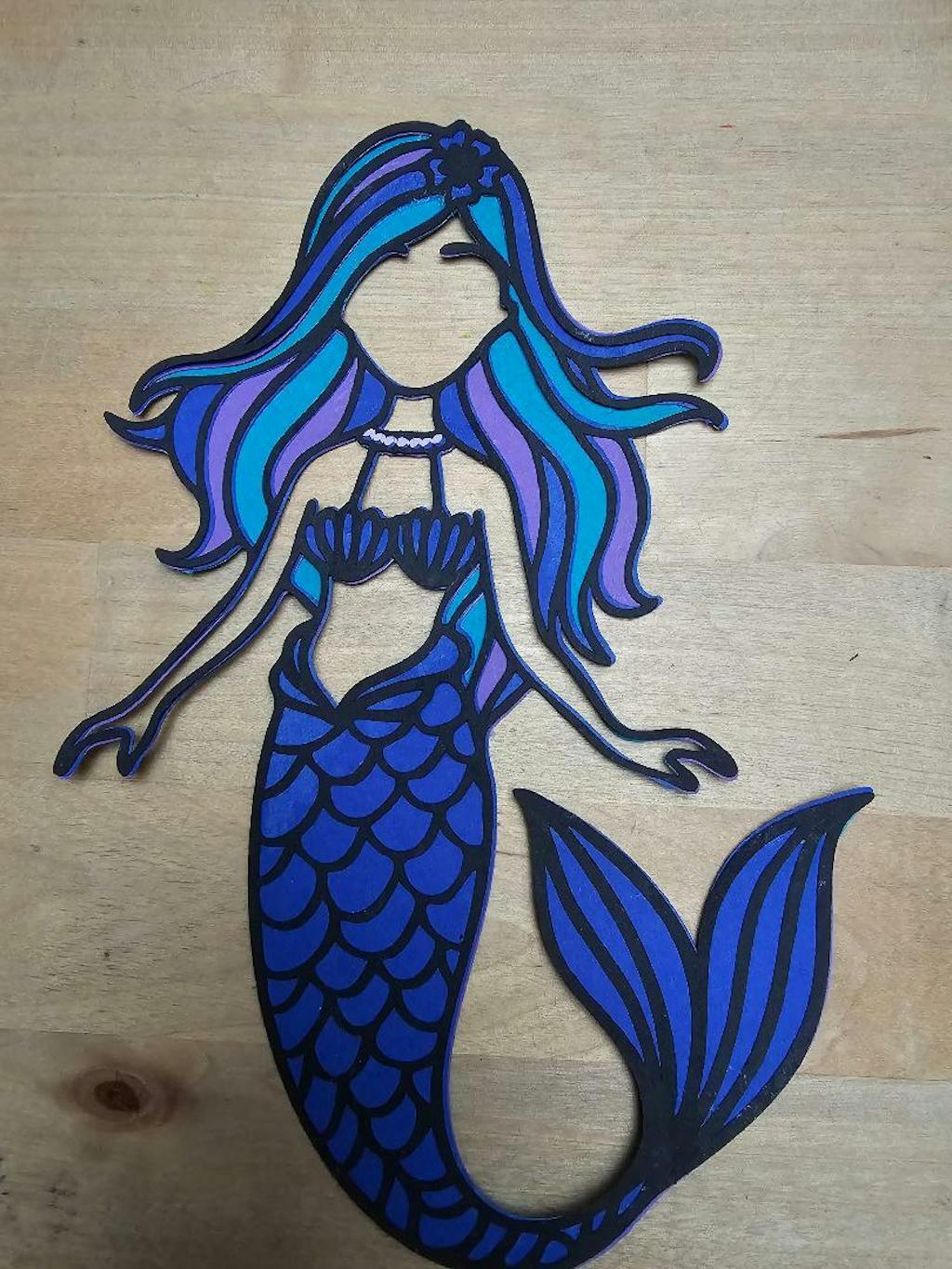 FREE 3D Layered Mermaid SVG | FB105 - Craft House SVG
