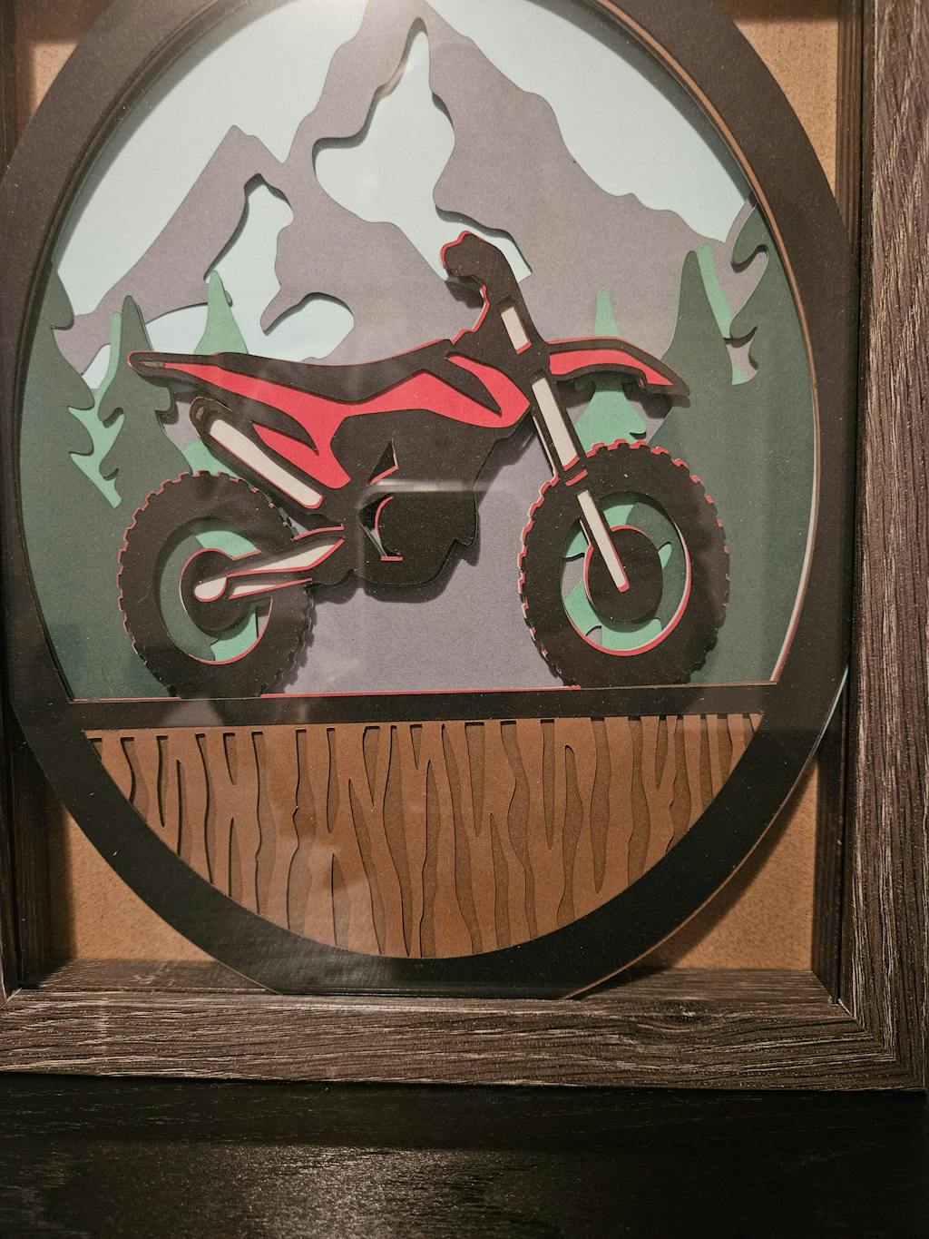 FREE 3D Layered Dirt bike SVG cut file Motorcycle SVG file - Craft ...