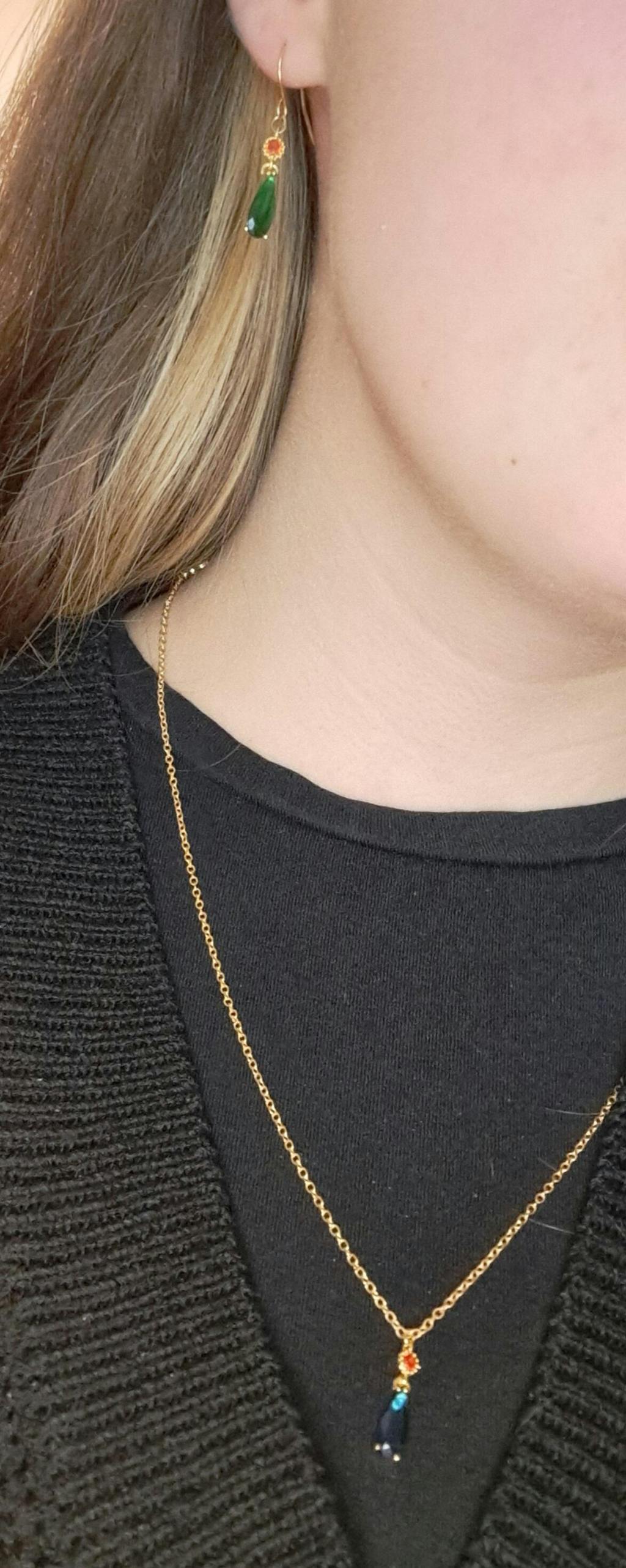 Howls Moving Castle - Wizard Howl - Necklace + Earring Set – craftedbykaiyo