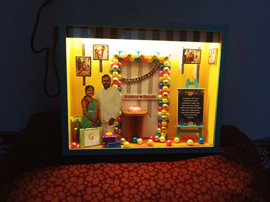 CELEBRATION Miniature Frame | 3D LED frame – CraftingTale