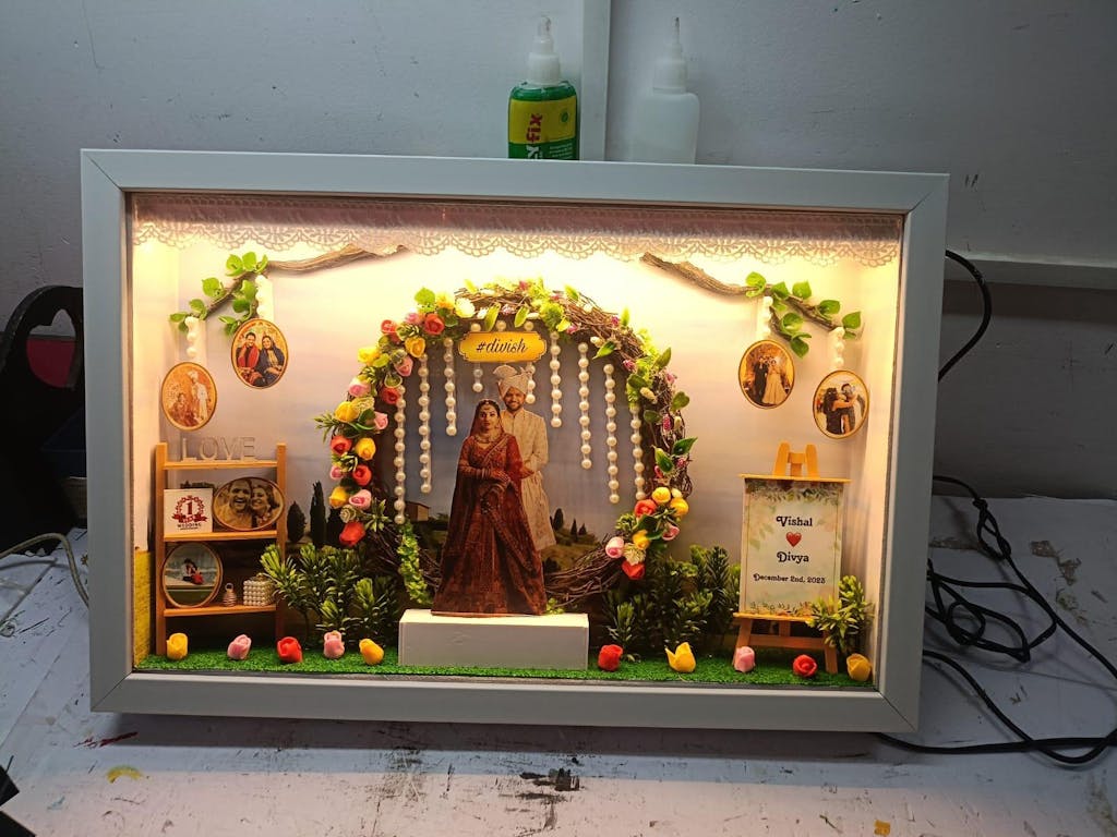 "THE WEDDING" MINIATURE WALL DESIGN 4 – CraftingTale