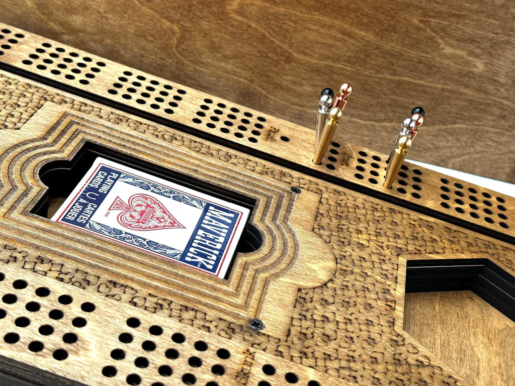 Personalized Rustic Cribbage Board, Custom Cribbage Board for Gifts ...
