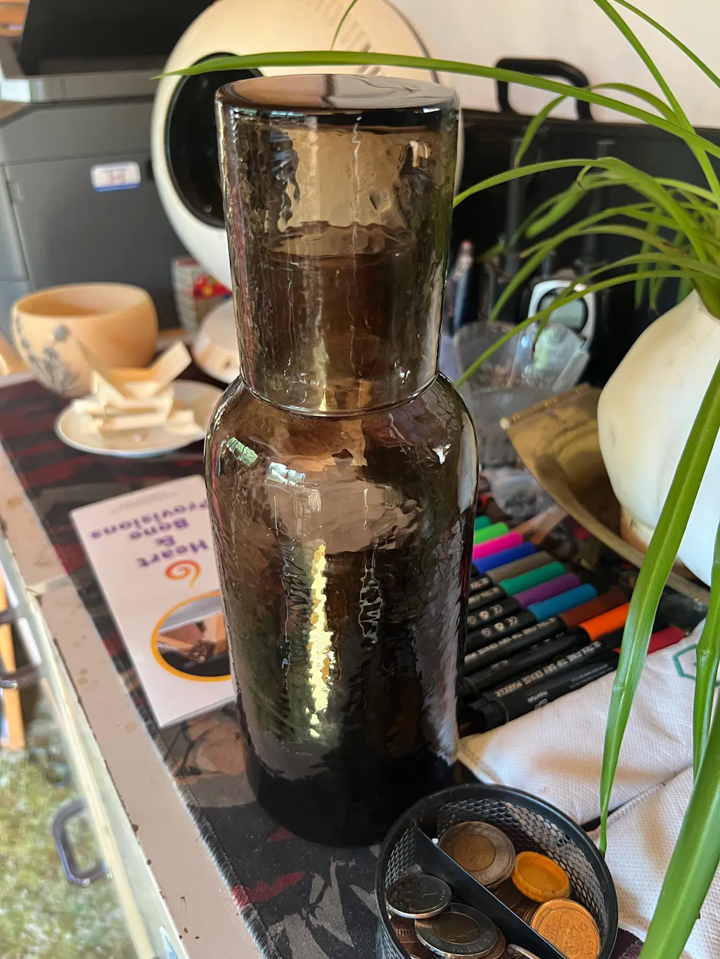 Handblown Hammered Glass Carafe | Fair Trade Drinkware