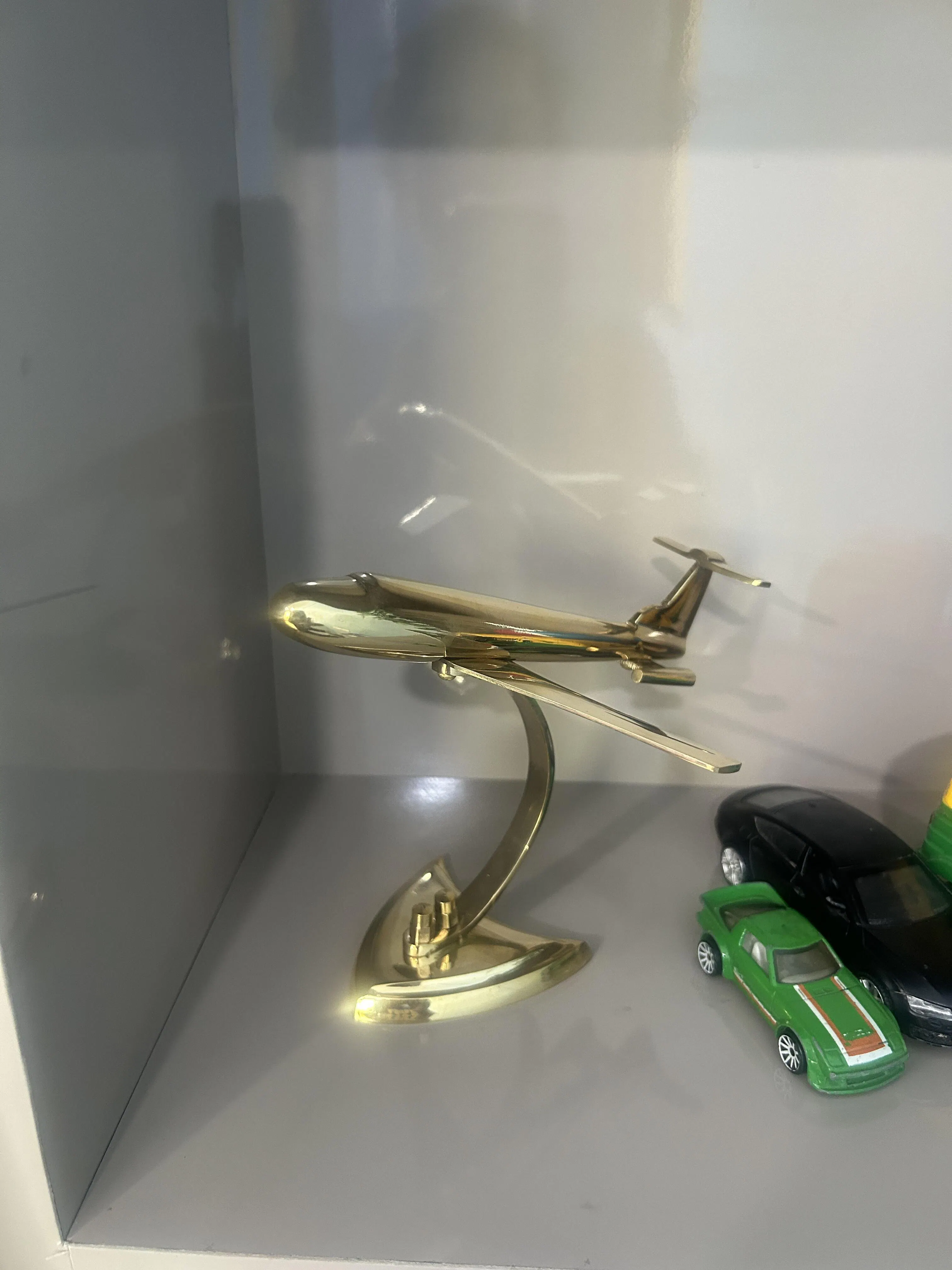 Brass Antique Jet Plane On Stand - Brass Showpiece – Creator Handicrafts