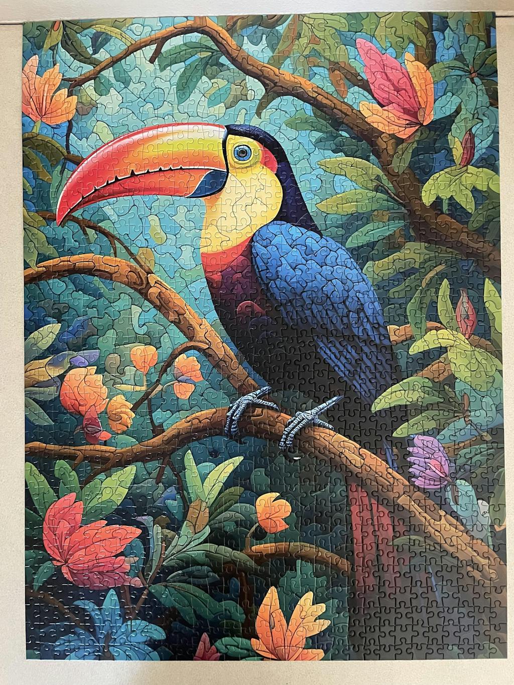 Mystical Mosaic: Toucan's Paradise - 1000 Piece Jigsaw Puzzle