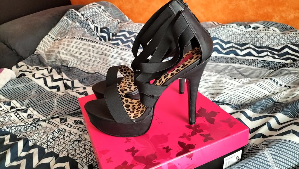 Wide Fit Criss Cross Platform Sandals | Shoes – Crossdressing Closet