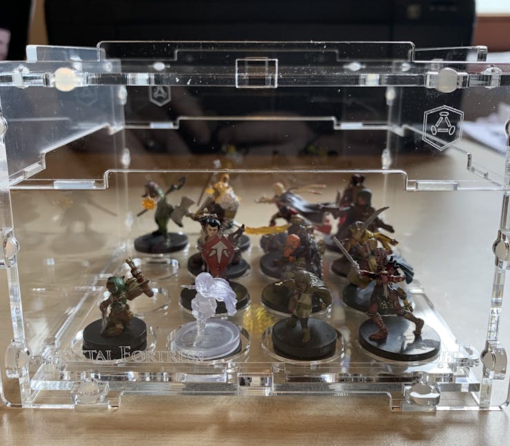 Crystal Fortress: Magnetic Acrylic Display Cases | Miniatures & Games
