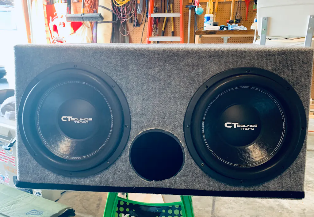 CT Sounds Dual 12 Inch Front Ported Subwoofer Box Design
