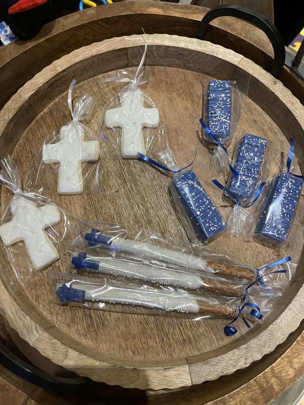 2 dozen First Holy Communion Baptism Christening Cross Cookies Gifts C ...