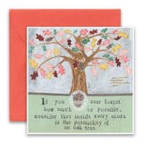 Oak Tree Greeting Card