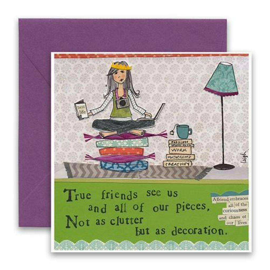 Clutter Greeting Card