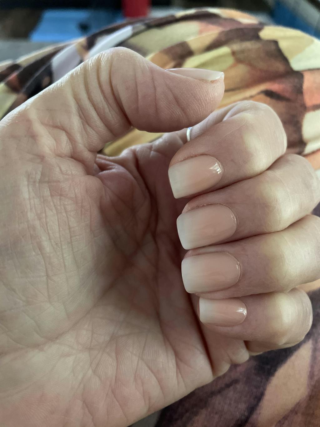 Nail Art Ideas Square Pink Ombre Short Glossy Press On Nails – CurvLife