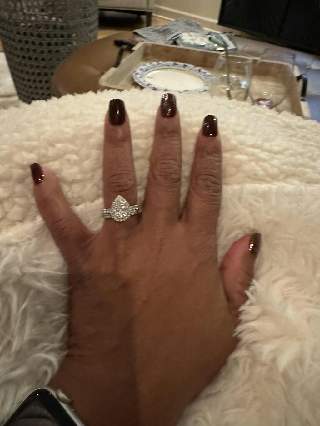 Curvlife medium squoval Nail Art Press On Nails ombre pink glossy shiny ...