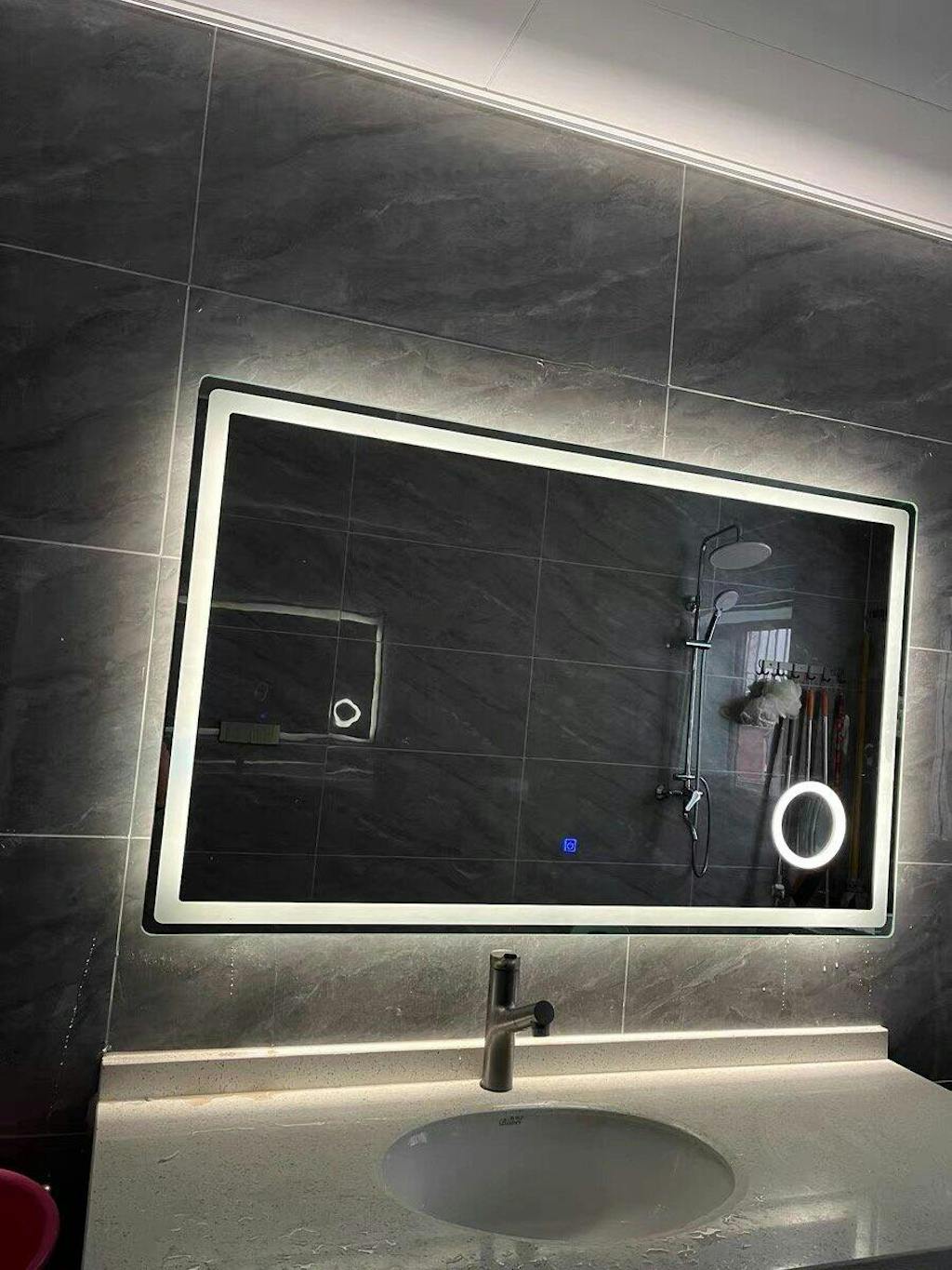 AGAPE Rectangular Frameless Custom LED Mirror