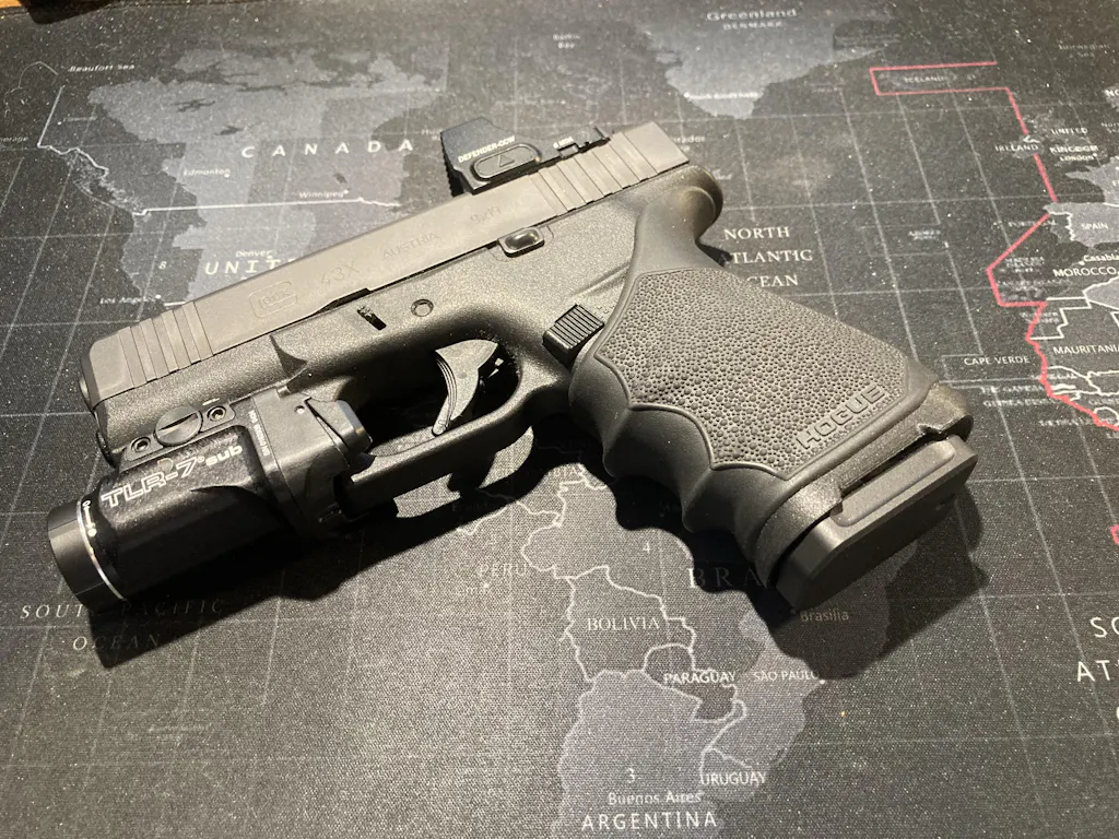 Aluminum Black Base Plate for PSA Micro Dagger Magazine