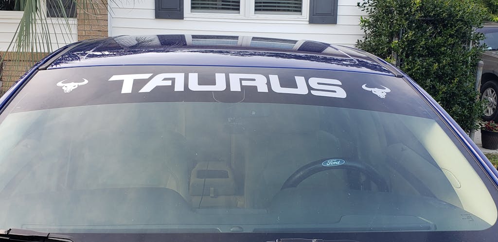 Ford Taurus Windshield Banner Decal Sticker | Custom Made In the USA ...