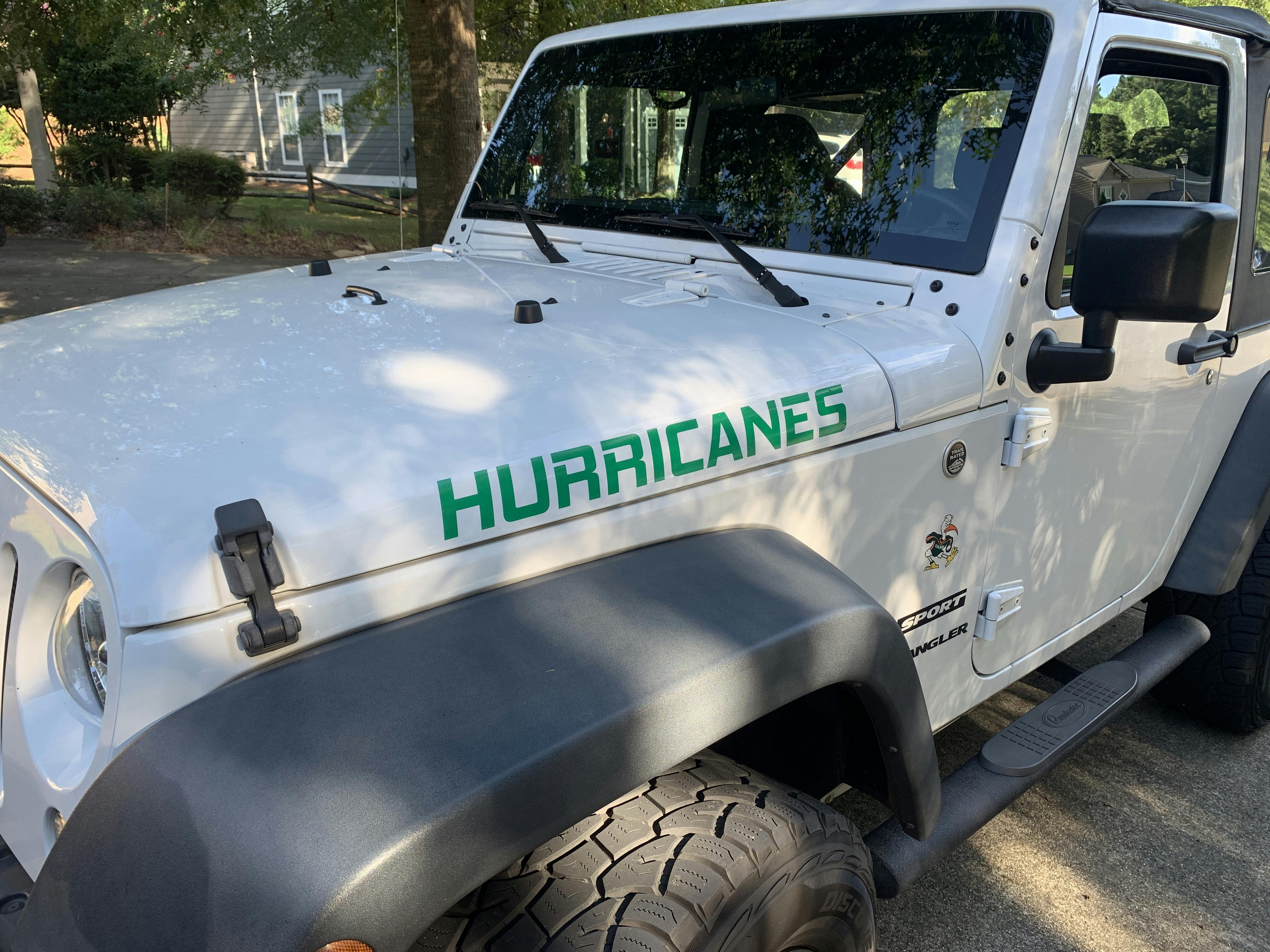 Custom Hood Text Jeep Decal Stickers – Custom Sticker Shop