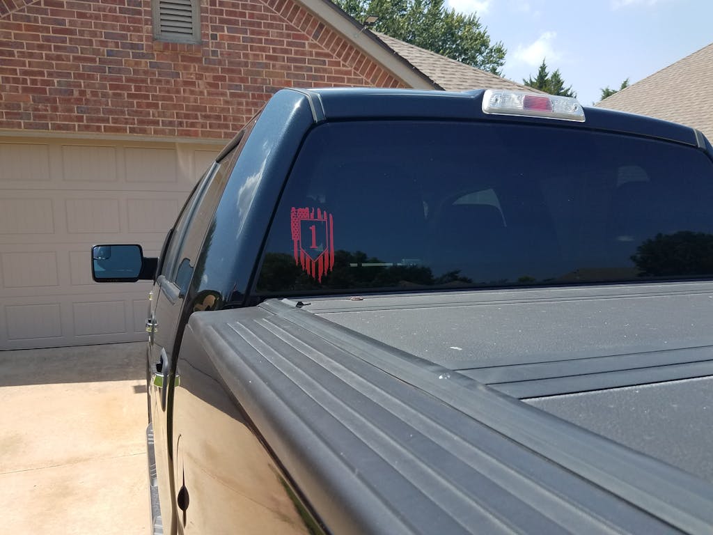 1st Infantry Division Big Red 1 Weathered Flag Window Decal Sticker ...