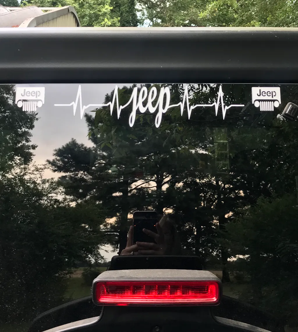 Jeep is Life Heartbeat Jeep Decal Stickers